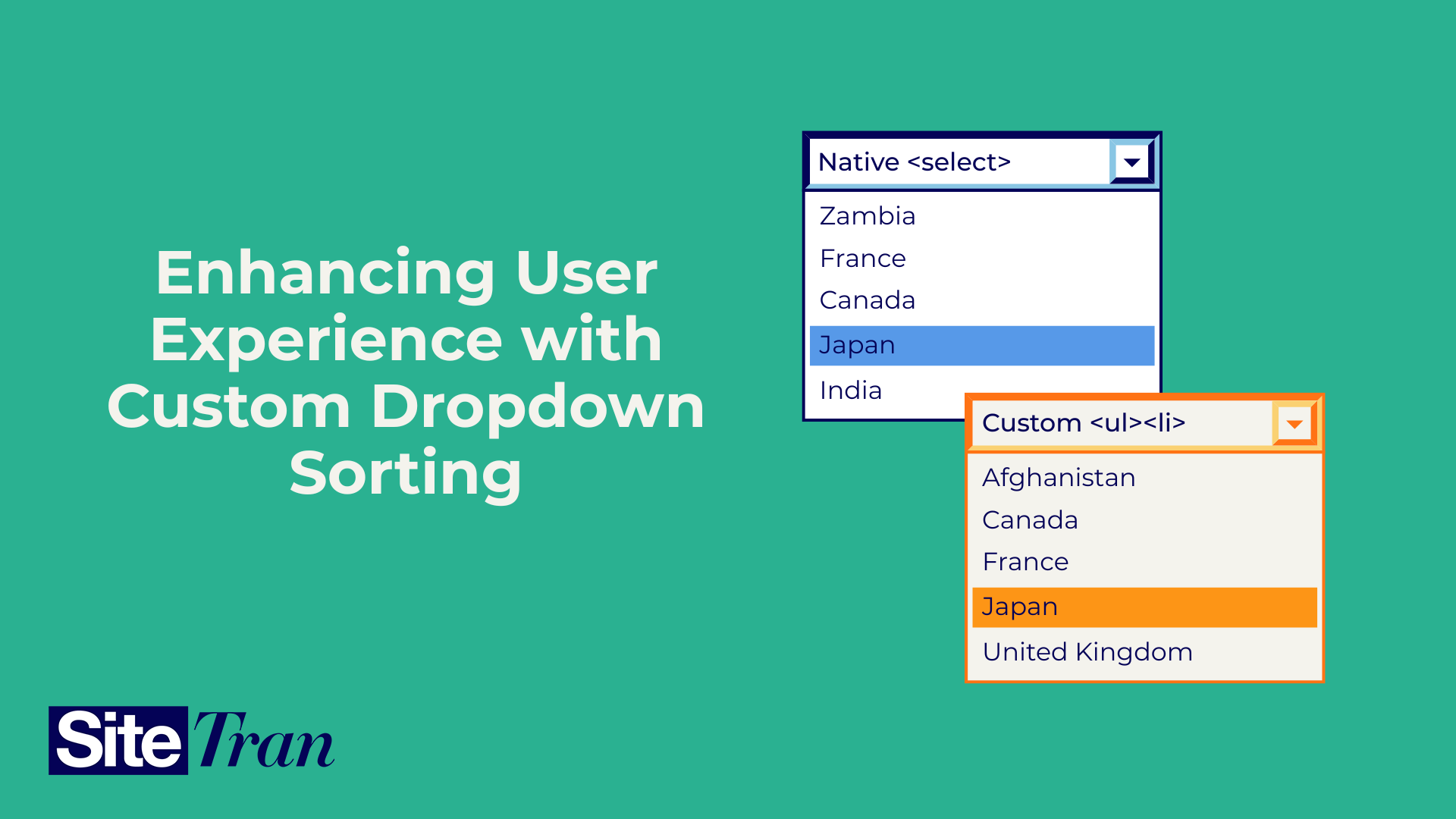 Alphabetizing Dropdowns: Enhance Usability with Sorted Native Selects ...